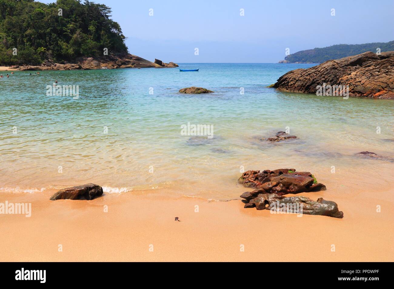 Beach in Brazil - Costa Verde (Green Coast) in Trindade near Paraty ...