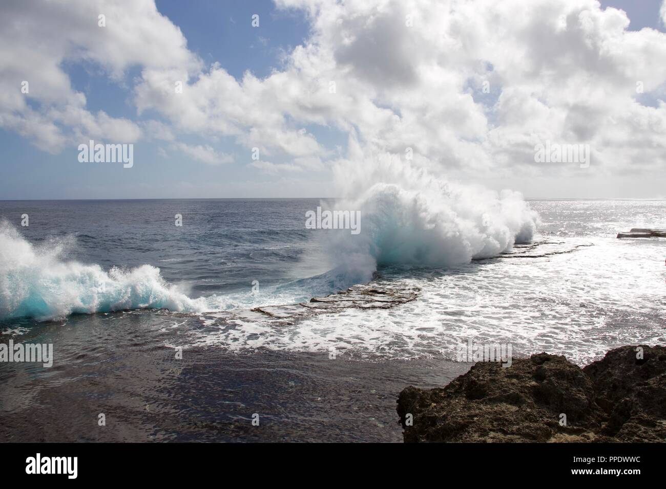 Mapu a Vaea or "Whistle of the Noble" are natural blowholes on the ...