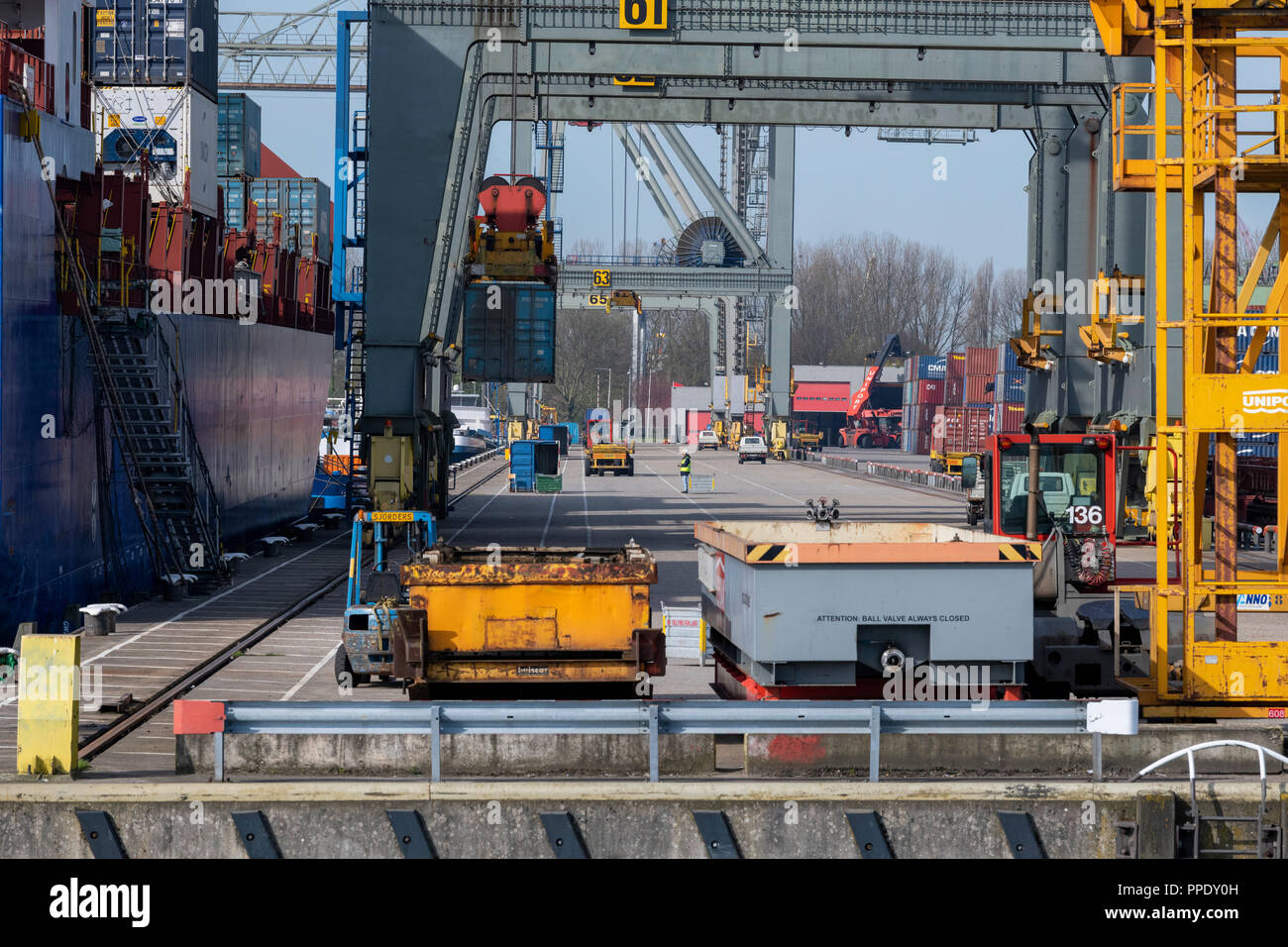 The Netherlands - Rotterdam Harbour - Maritime transportation - Cargo ...