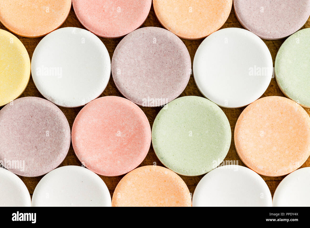Round effervescent tablets hi-res stock photography and images - Alamy