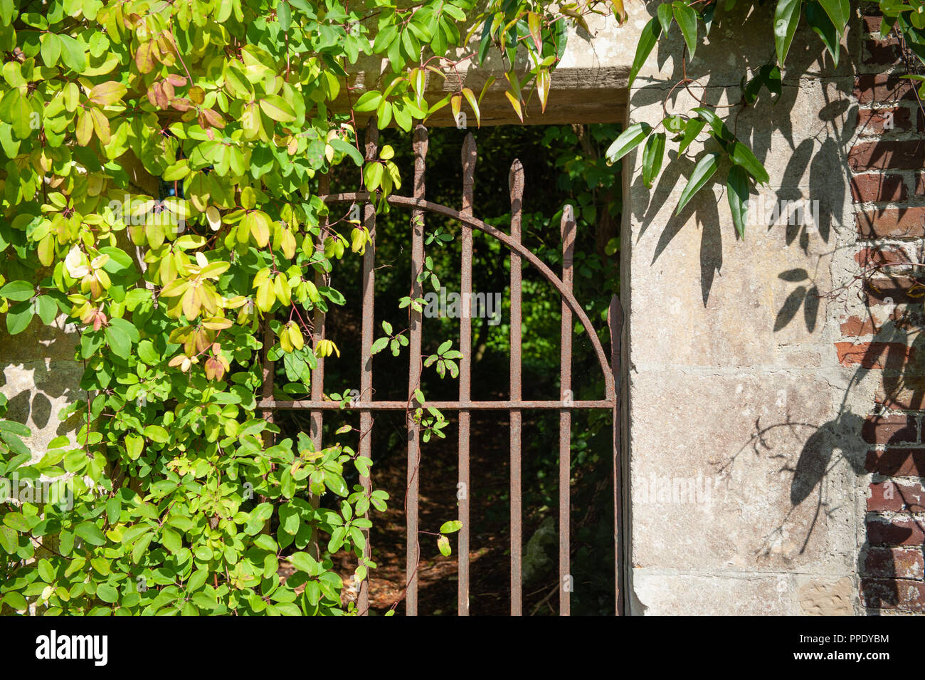 Brick gateway hi-res stock photography and images - Alamy