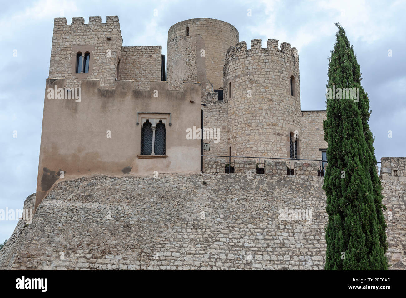 Castle of Castellet,Catalonia,Spain Stock Photo - Alamy