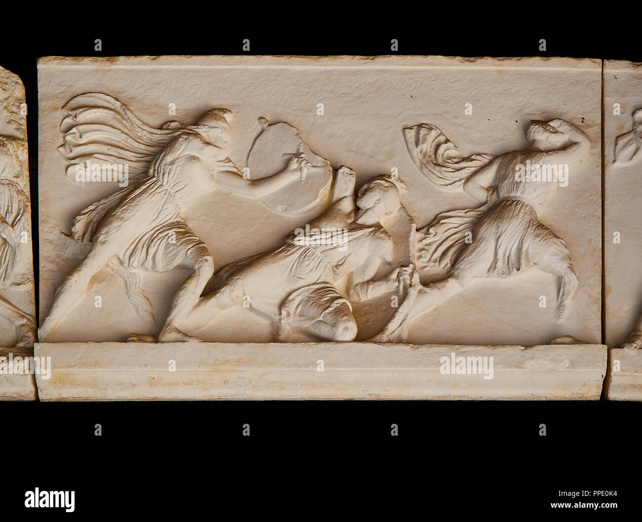 Detail of the Frieze of the Mausoleum at Halicarnassus. Make from the ...
