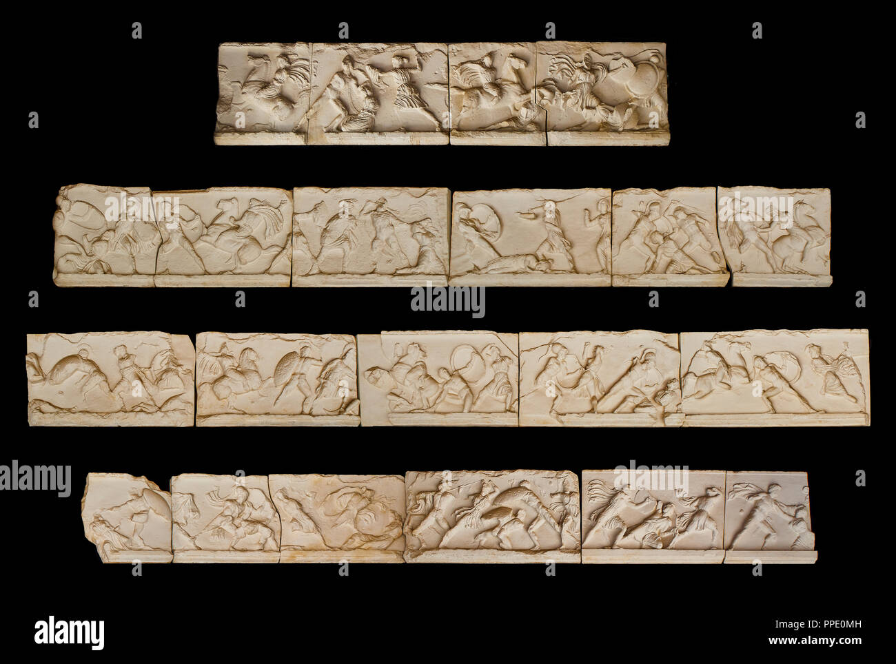 Photografic reconstruction of the Frieze of the Mausoleum at ...