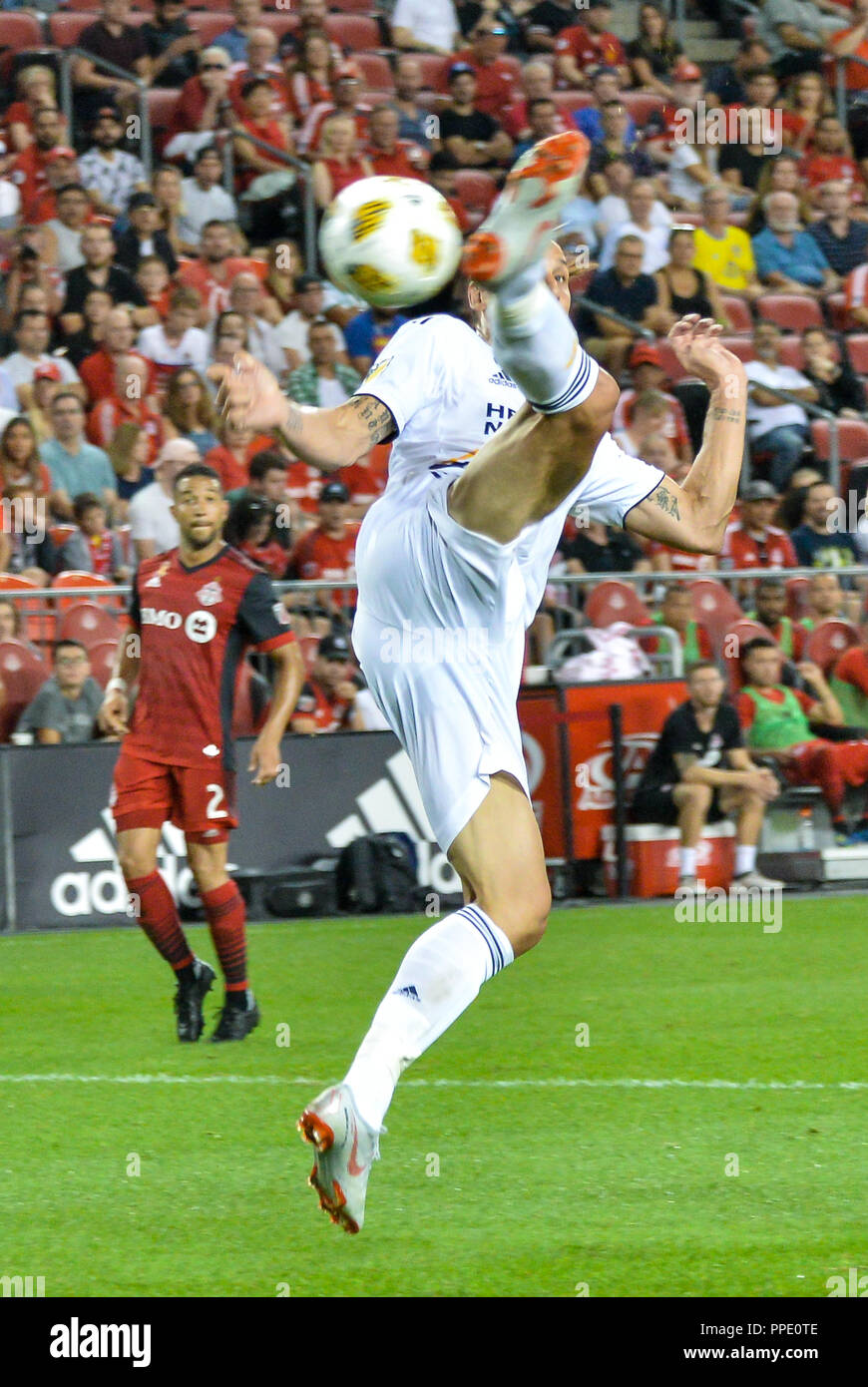 Zlatan Ibrahimovic (#9) during 2018 MLS Regular Season match between ...