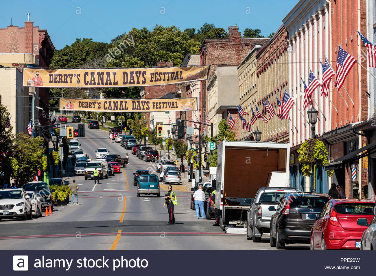 American Canadian Flags High Resolution Stock Photography and Images ...