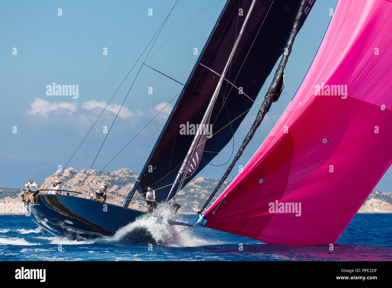 Sail yacht racing Stock Photo - Alamy