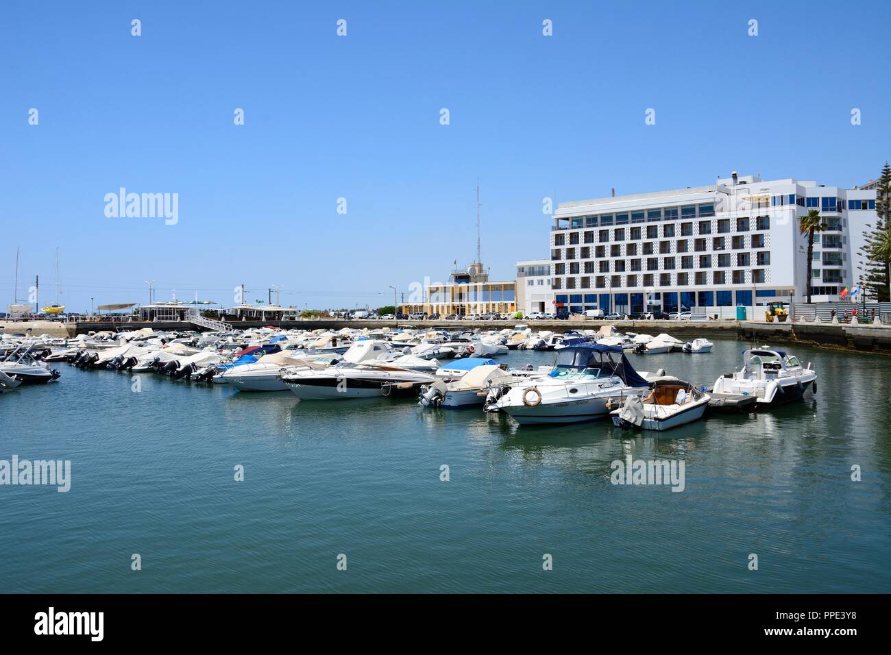 Marina boats harbour faro hi-res stock photography and images - Alamy