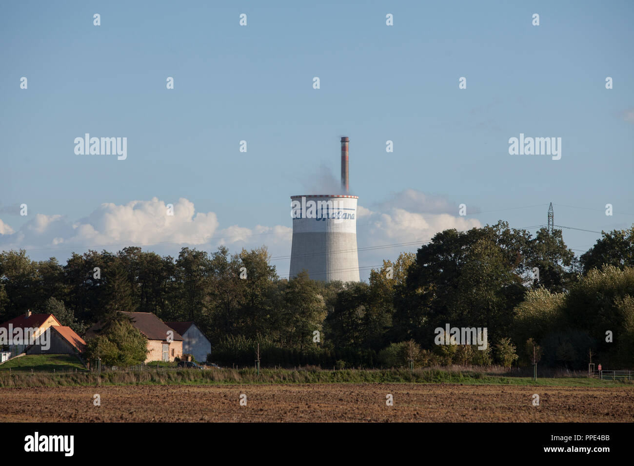 Chemical factory Spolana, Neratovice, Czech Republic, September, 2018 ...