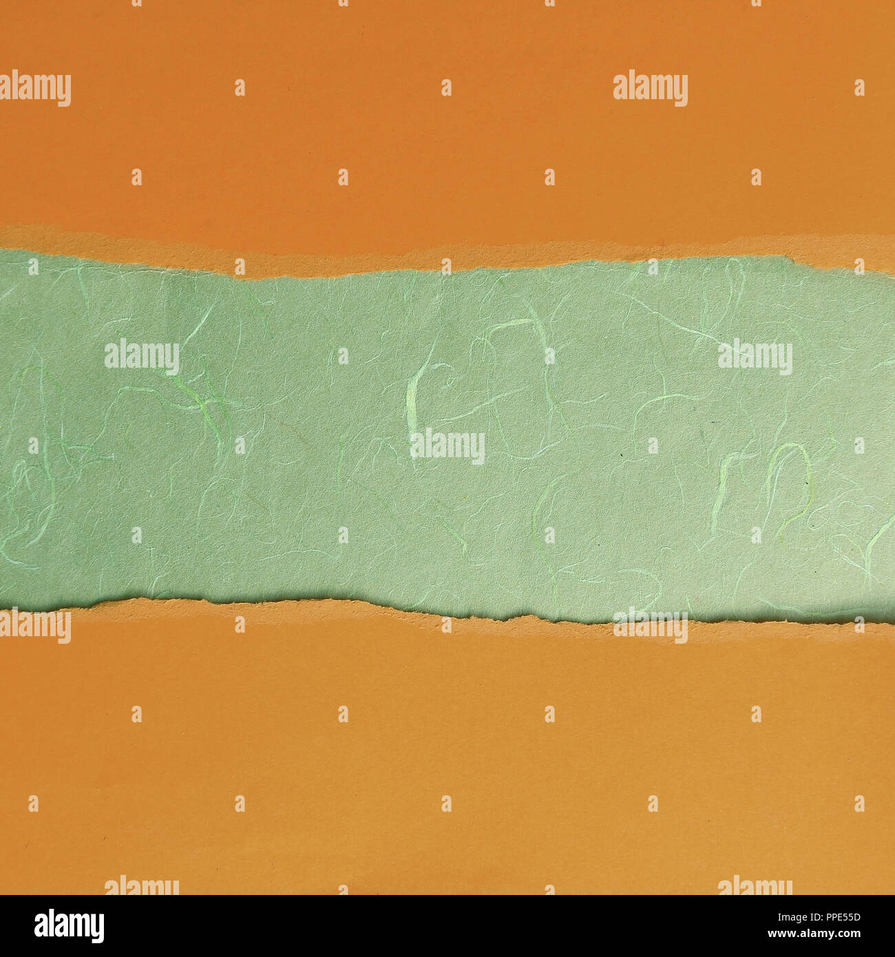 background .orange torn paper on white cardstock Stock Photo - Alamy