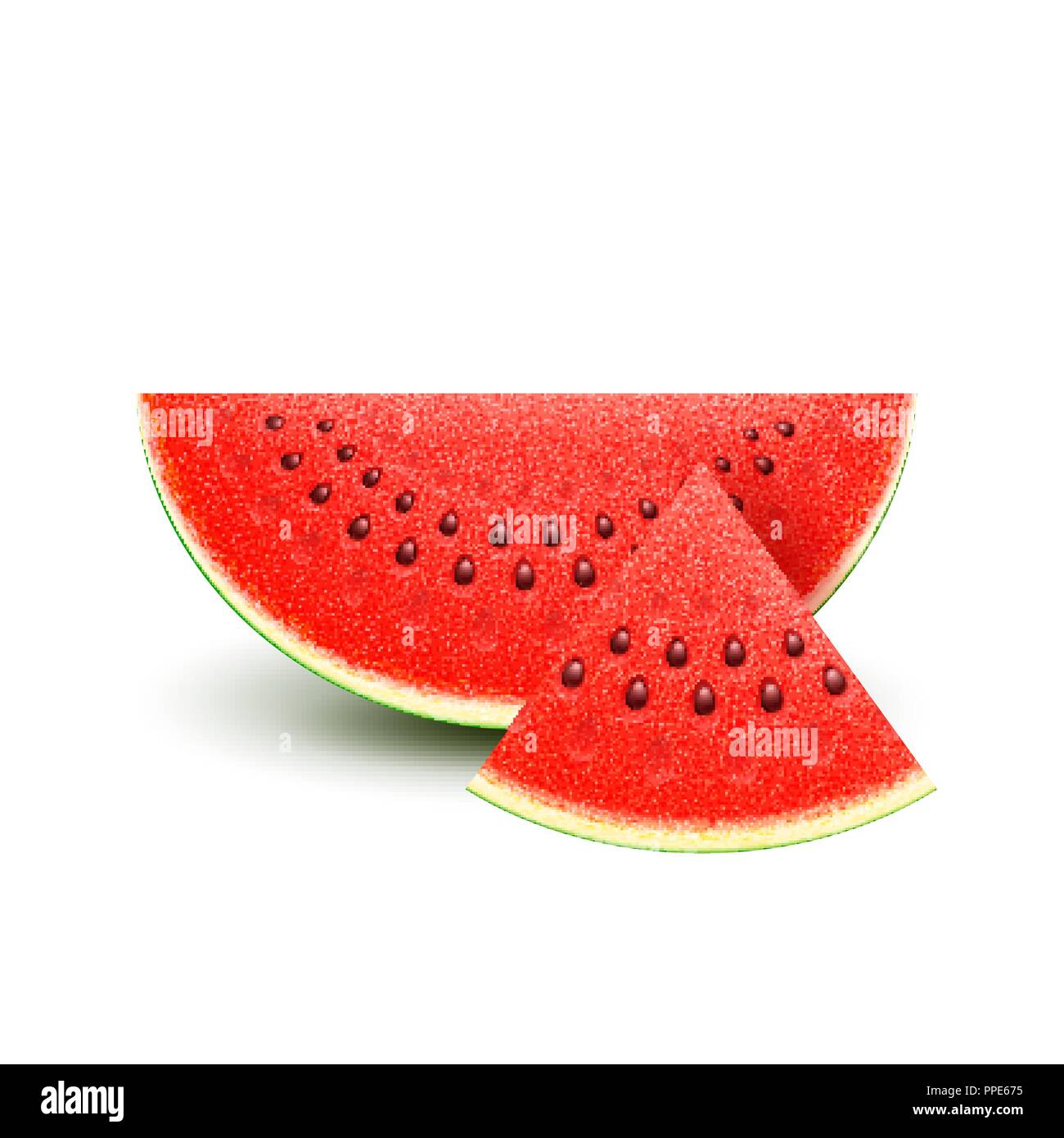 Watermelon juice vector realistic Cut Out Stock Images & Pictures - Alamy