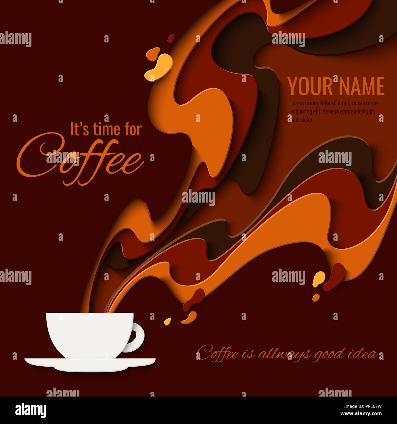 Coffee menu vector background Stock Vector Image & Art - Alamy