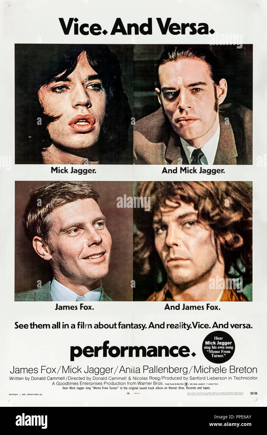 Performance (1970) directed by Donald Cammell and Nicolas Roeg and ...