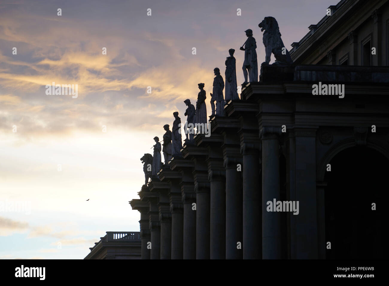 Arcades on the north side of the Munich Residenz, which, among others ...