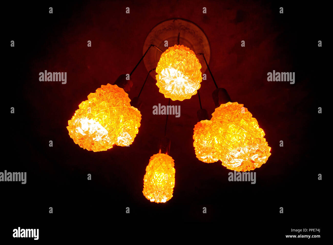 Ceiling light in the "Kooks" bar in Geyerstrasse 18 in the ...