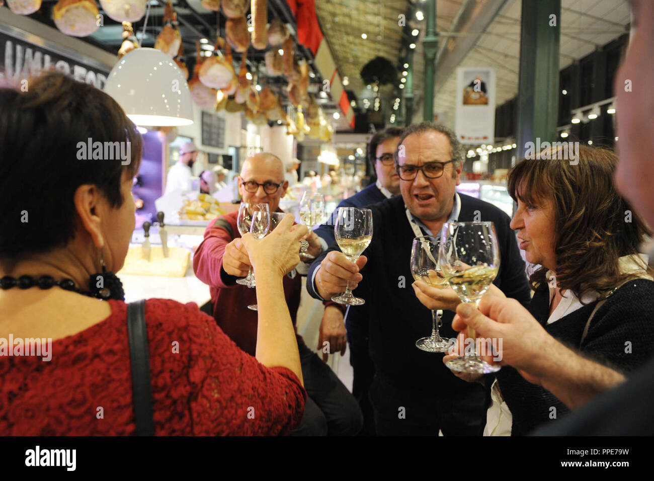 For the opening ceremony of the first "Eataly" store in Germany, the ...