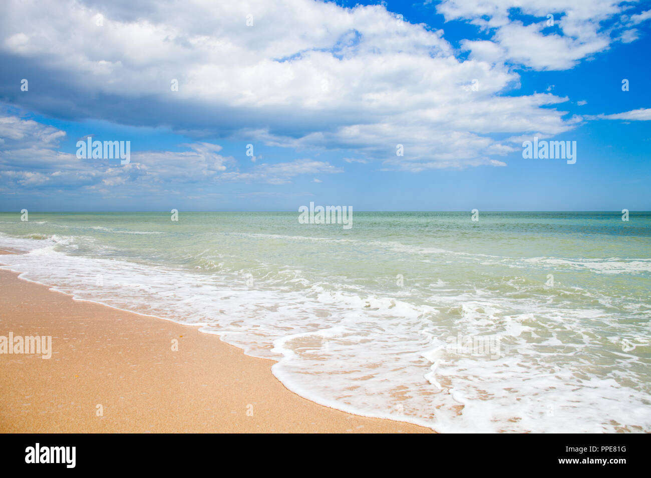 sand beach of Adriatic Sea, Italy Stock Photo - Alamy