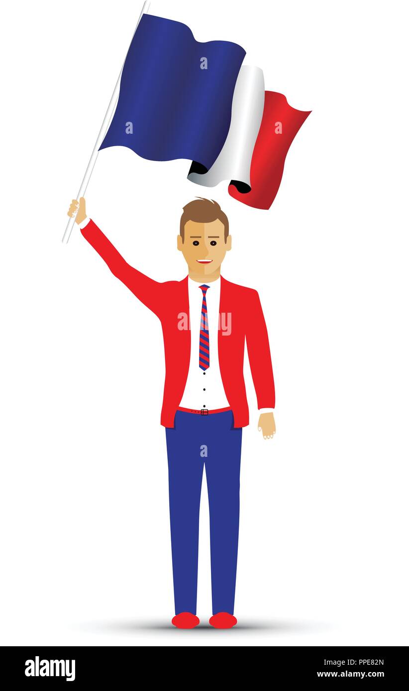 France flag waving Stock Vector Image & Art - Alamy