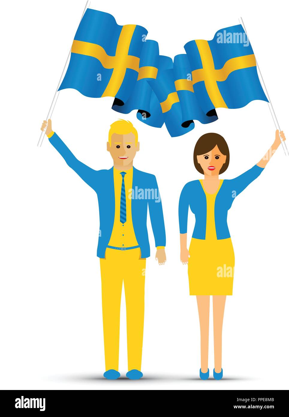 Man swedish flag hi-res stock photography and images - Alamy