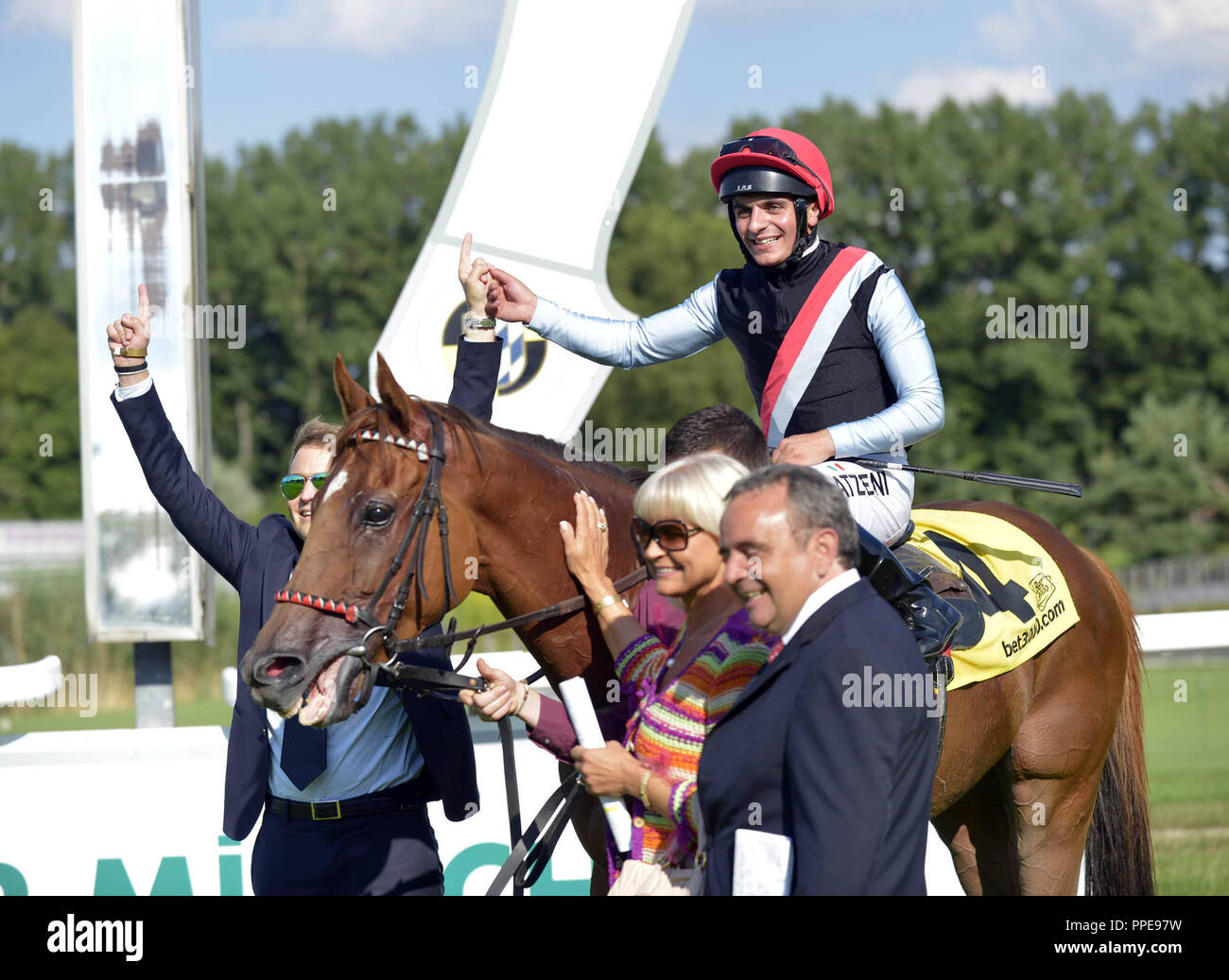 The Grand Prix of Bavaria on the race track Galopprennbahn Riem: the ...