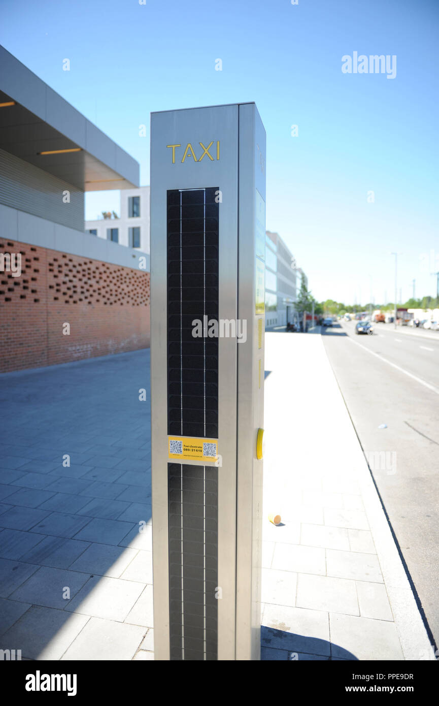 Phone pillar at the taxi stand on the north side of the Pasinger ...