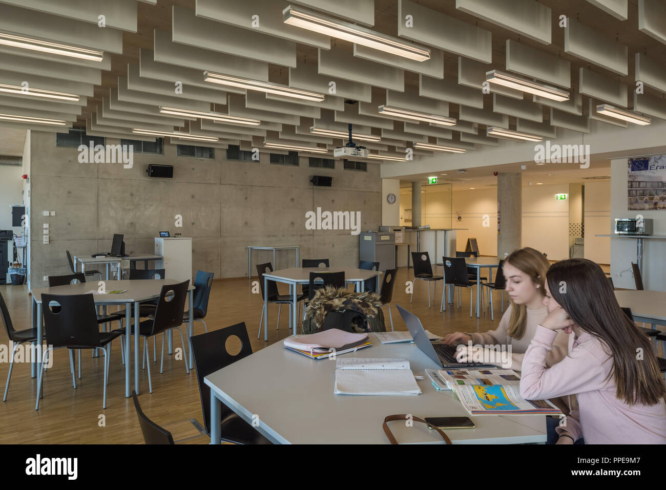Baden, Pädagogische Hochschule, Foyer Stock Photo - Alamy