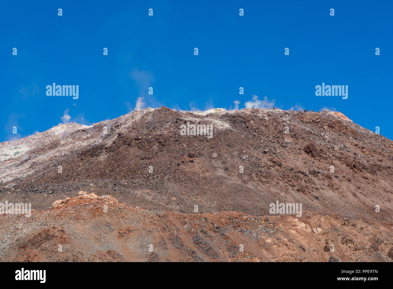 Panoramic from the top of Chaiten volcano in patagonia, Chile. Detail ...