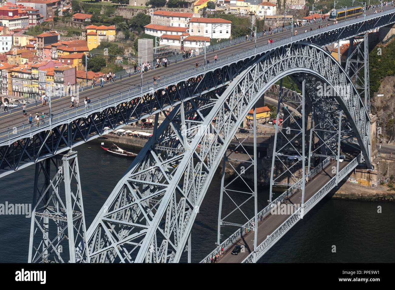porto historic city bridge in portugal Stock Photo - Alamy