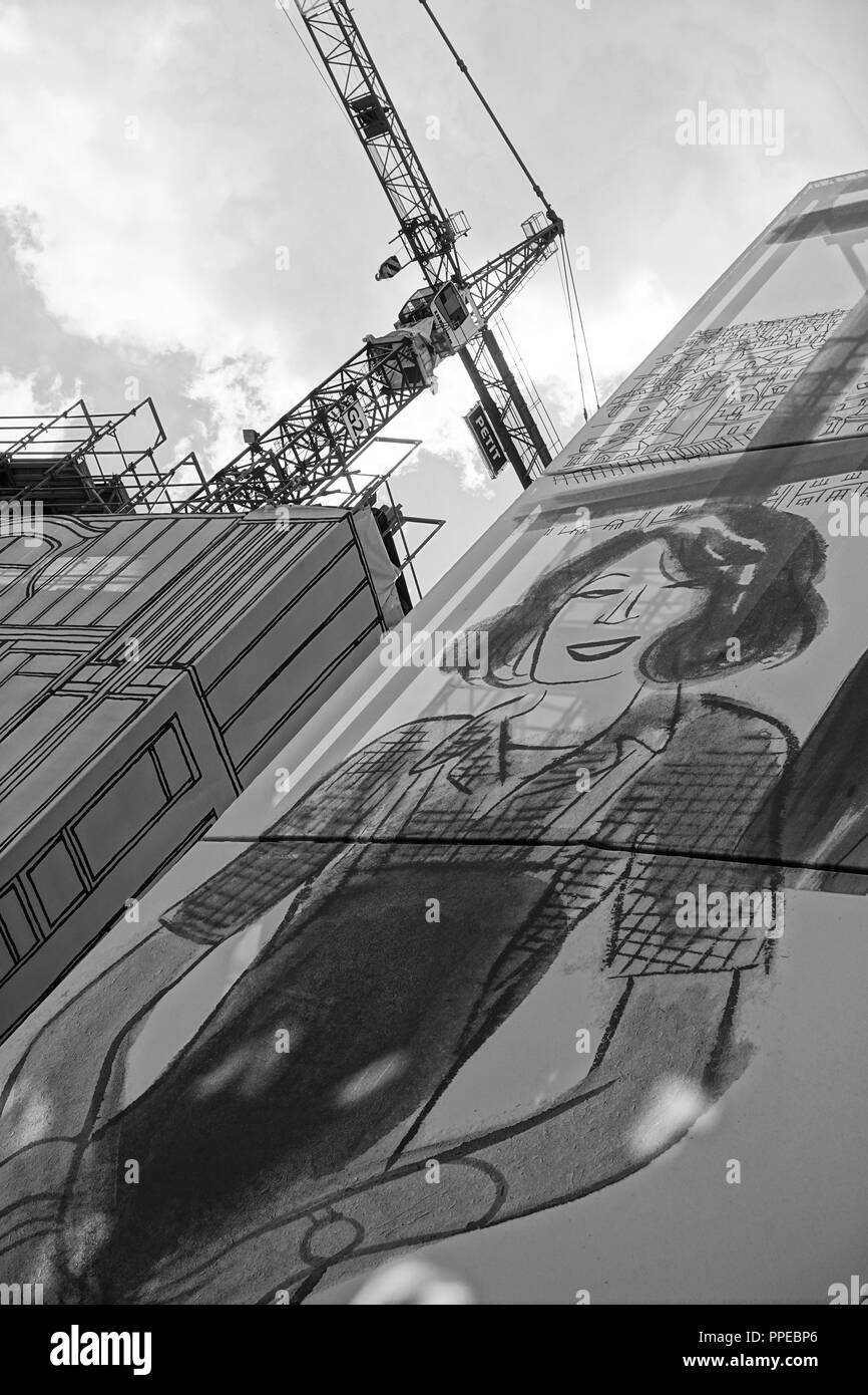 Paris, Baustelle - Paris, Construction Site Stock Photo - Alamy