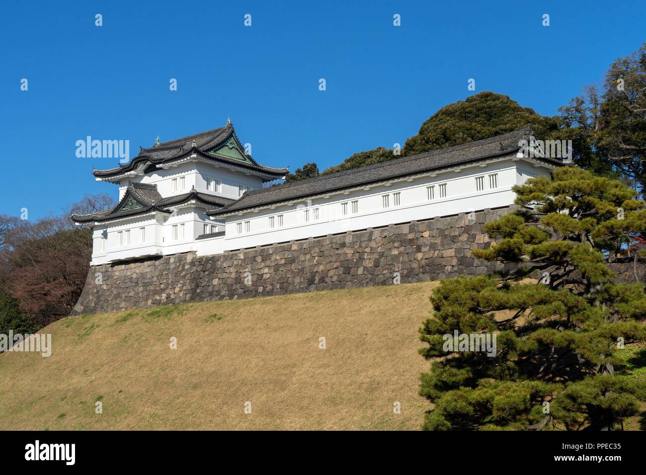 Japan: Main building of The Imperial Palace in Tokyo. Photo from 23 ...