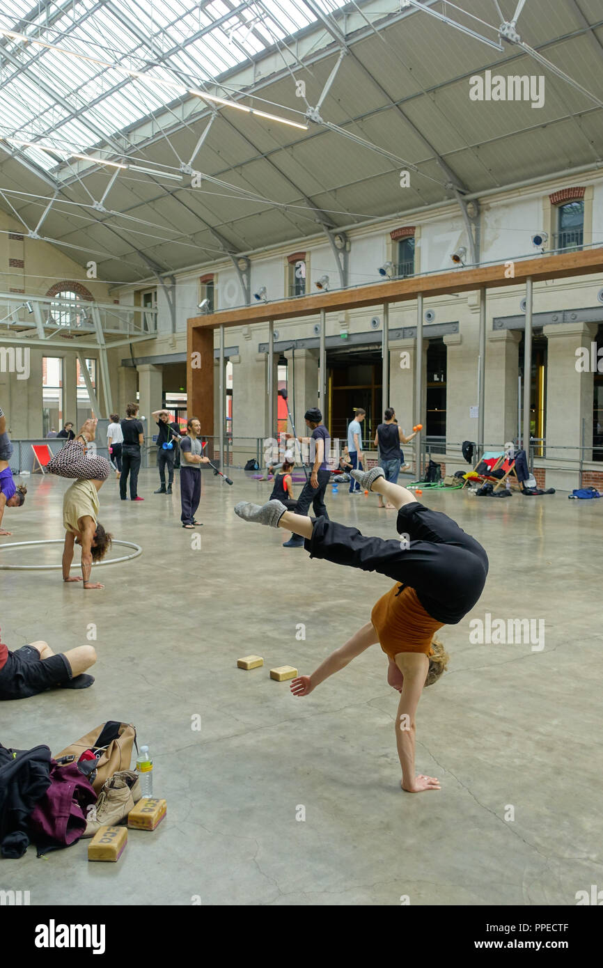 Paris, Le Centquatre (le 104 Stock Photo - Alamy