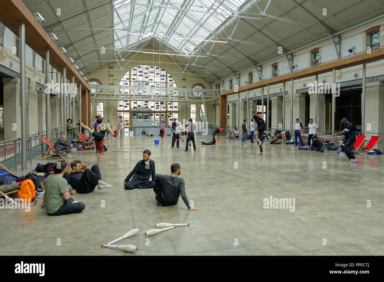Paris, Le Centquatre (le 104 Stock Photo - Alamy