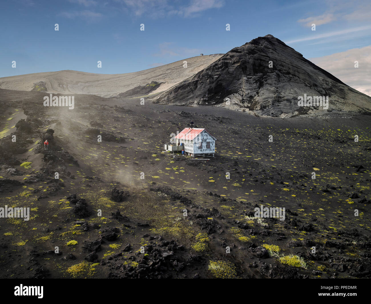 Hut, Surtsey Island, Westman Islands, Iceland Stock Photo - Alamy