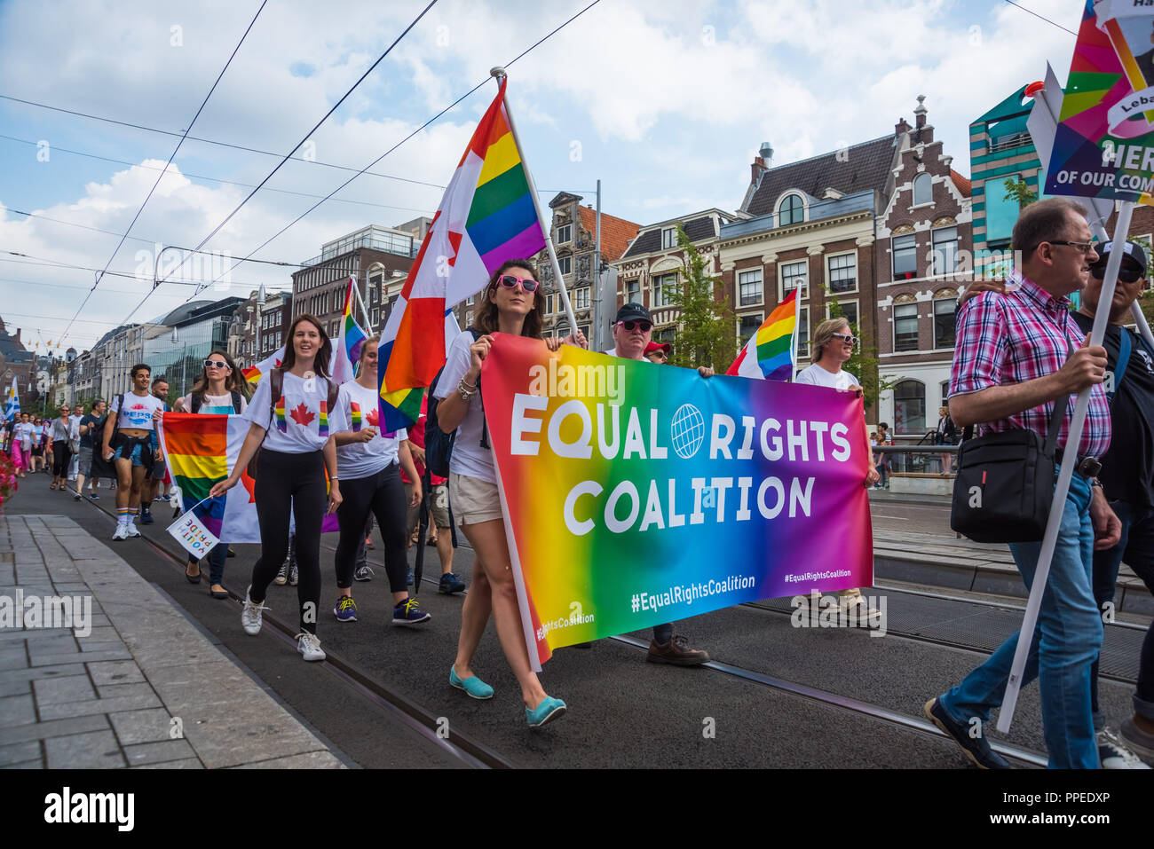 Amsterdam, Gay Pride Parade 2018 Stock Photo - Alamy