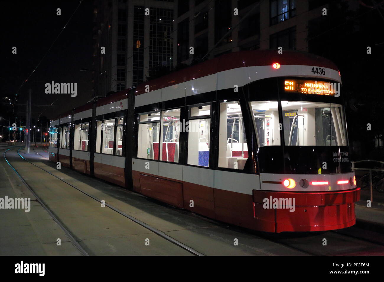 Night shot of a subway in Toronto Stock Photo - Alamy