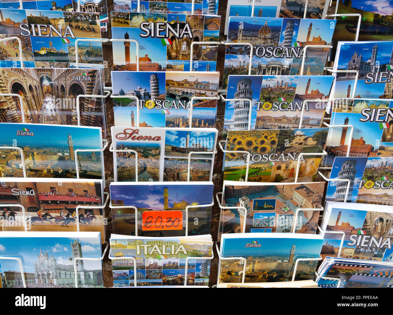 Italy postcards - postcards of Tuscany, Siena and Italy on sale in a ...