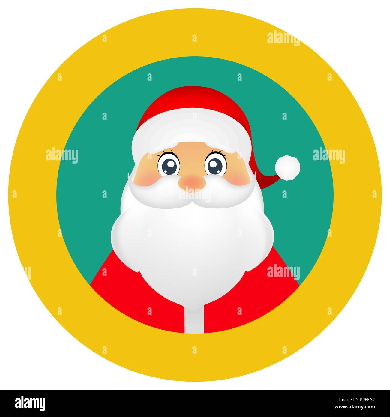 Santa Claus icon Stock Vector Image & Art - Alamy