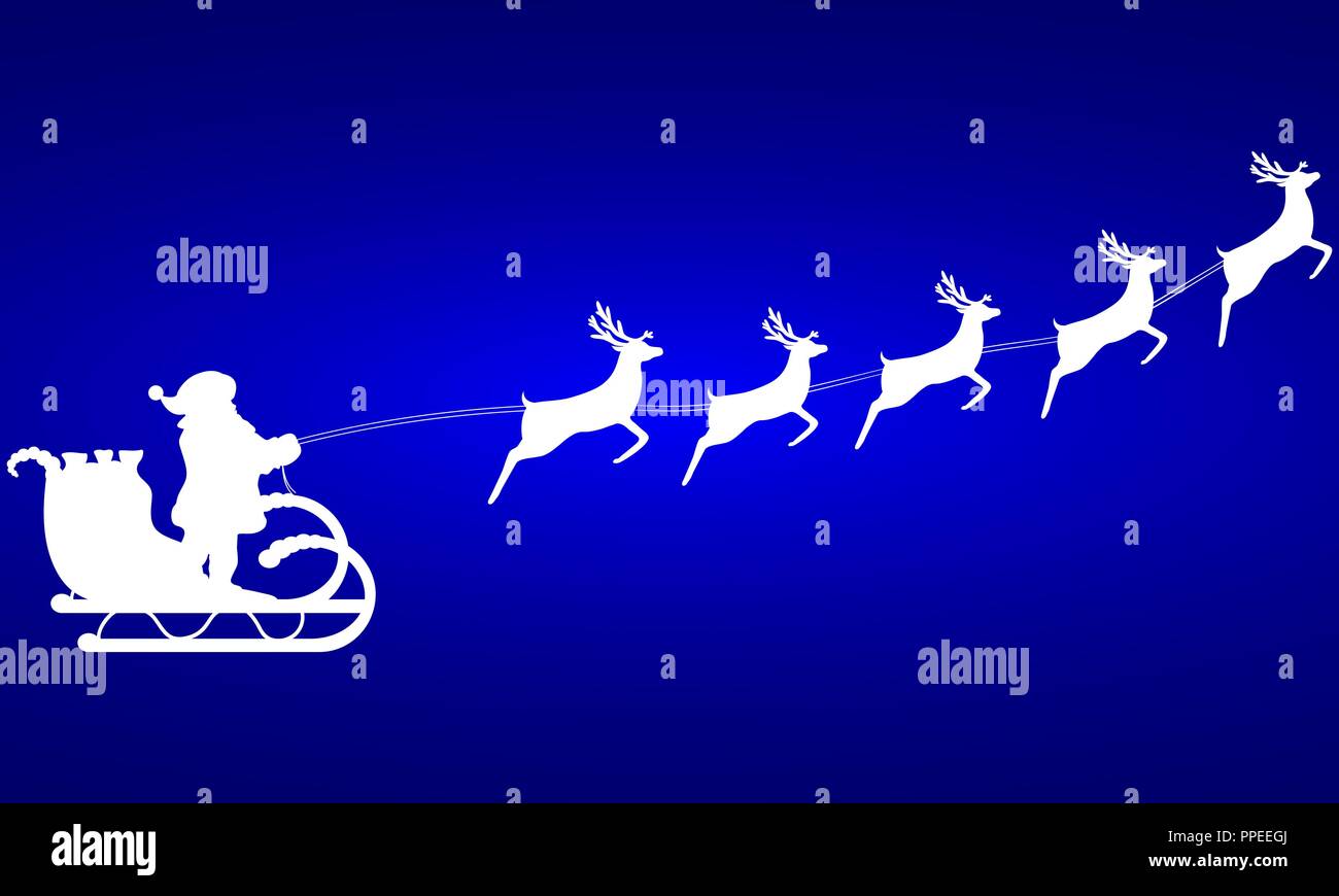 Deer in snow black Stock Vector Images - Alamy