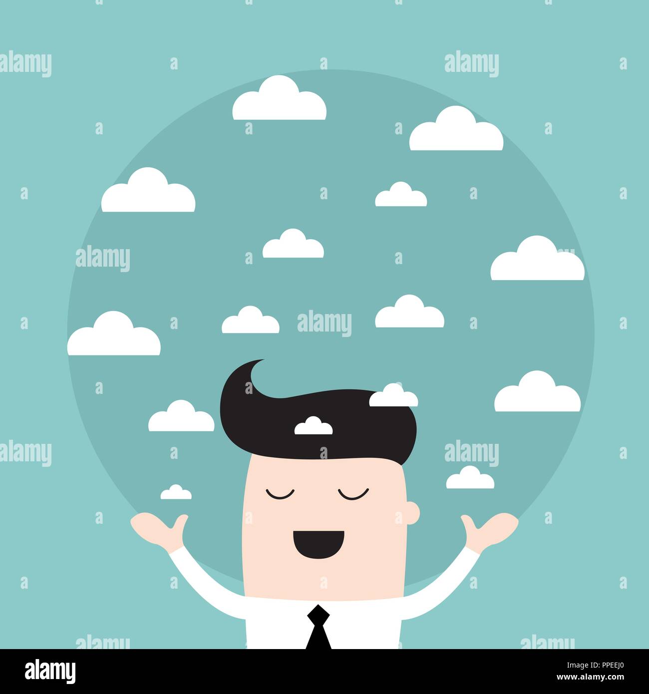 Successful intelligent business man Stock Vector Images - Alamy