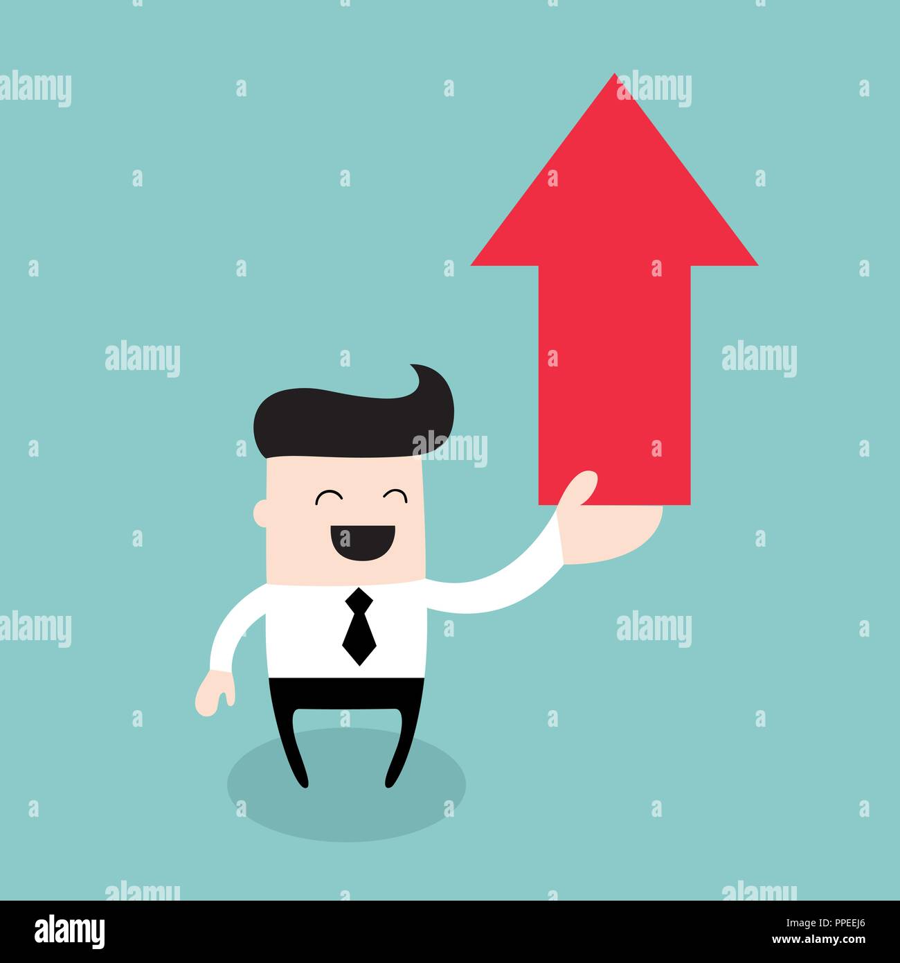 Businessman Direction Arrow Stock Vector Images - Alamy