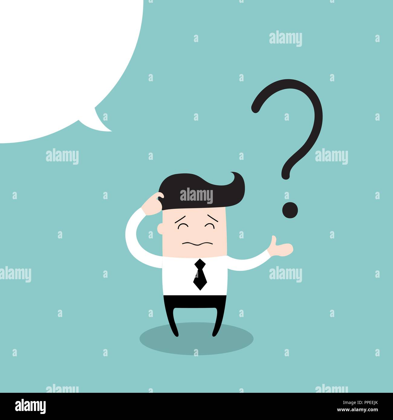 Confused sad question mark hi-res stock photography and images - Alamy
