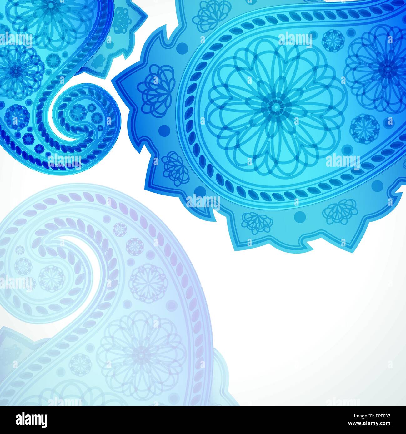 Paisley floral design background Stock Vector Image & Art - Alamy
