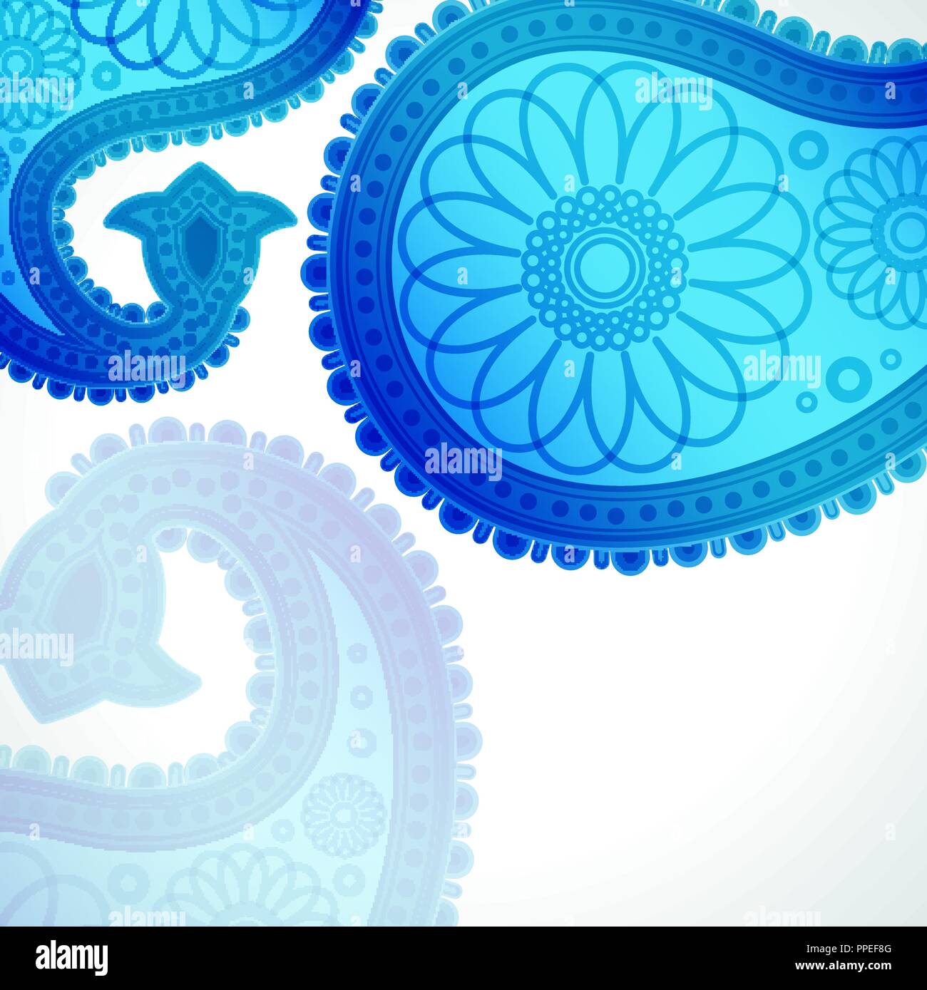 Paisley floral design background Stock Vector Image & Art - Alamy