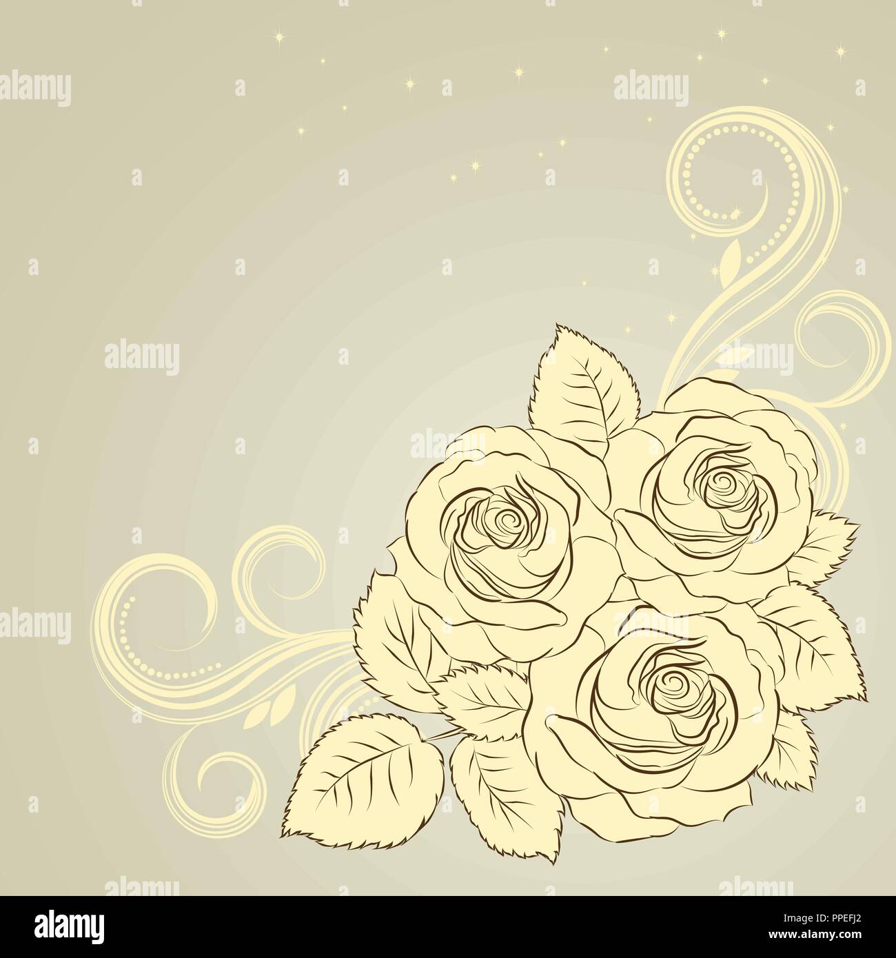 Floral Composition - Illustration for your design Stock Vector Image ...