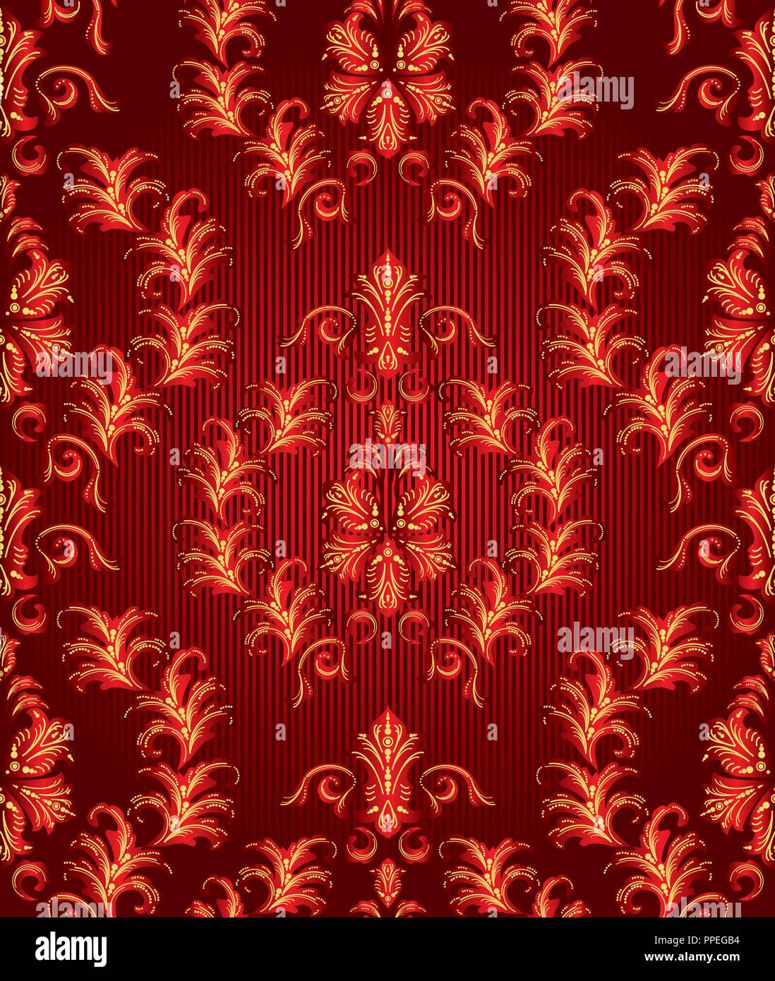 golden floral background with curl Stock Vector Image & Art - Alamy