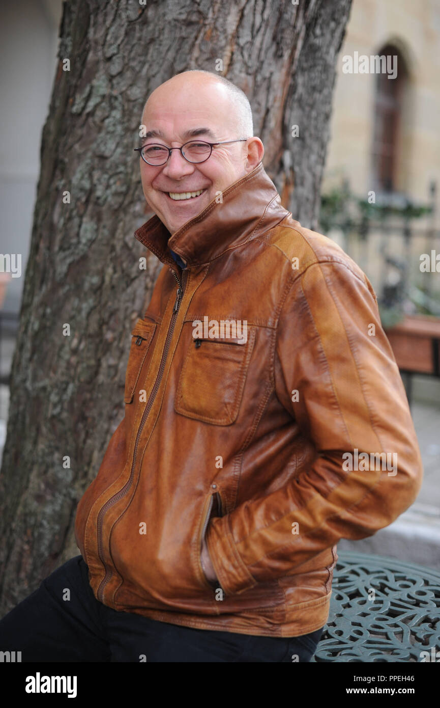 Alexander Duda, german actor, pictured in front of Cafe Mariandl ...