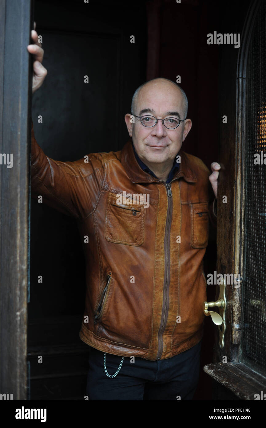 Alexander Duda, german actor, pictured in front of Cafe Mariandl ...