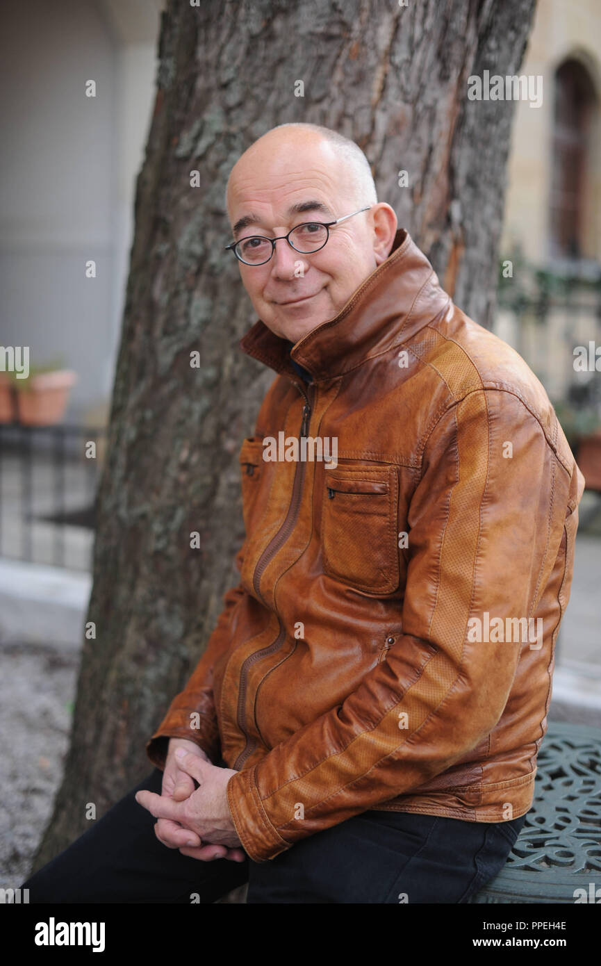 Alexander Duda, german actor, pictured in front of Cafe Mariandl ...
