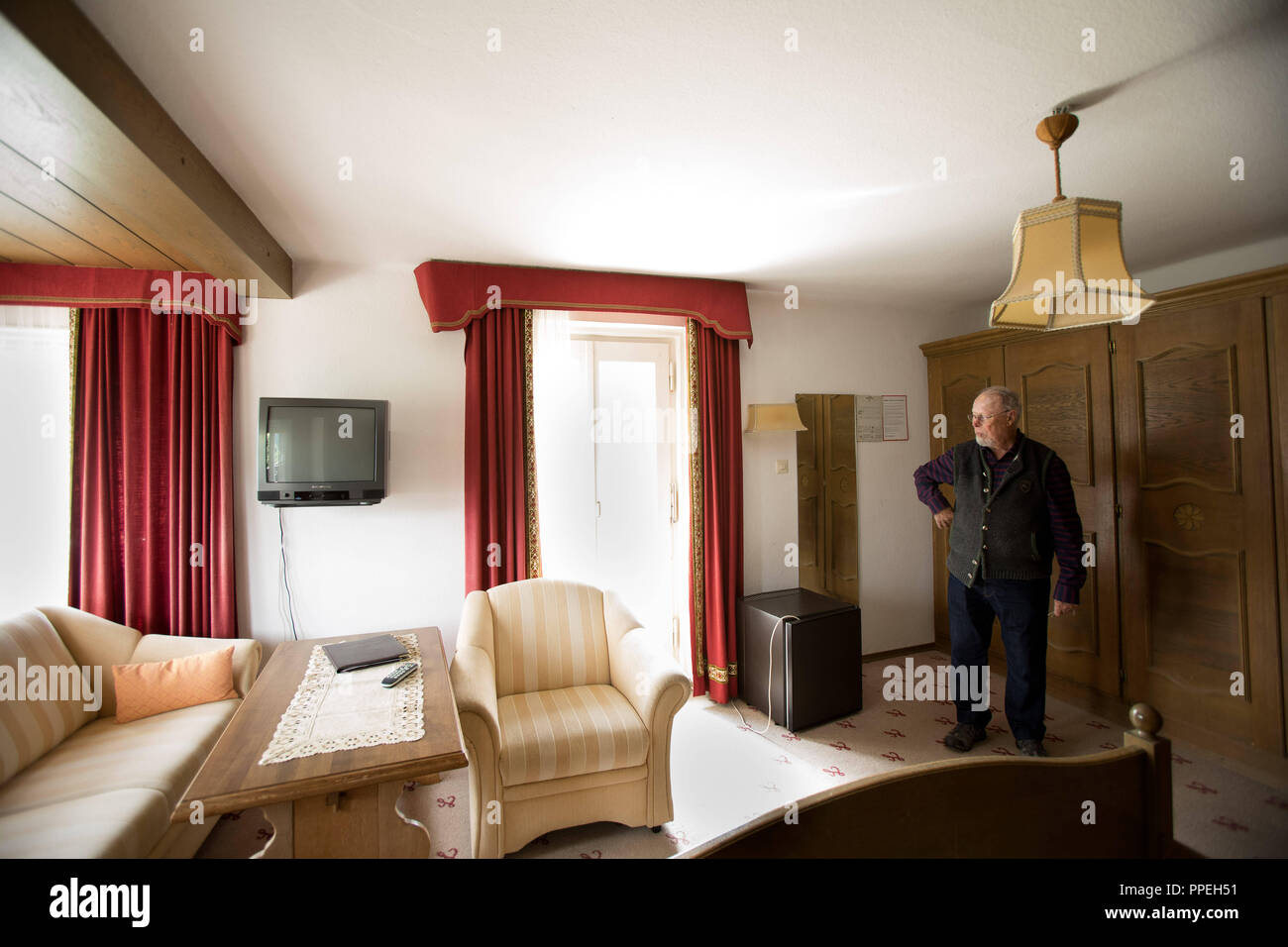 Hotel Lederer at Bad Wiessee, Bavaria. This hotel is known as the place ...