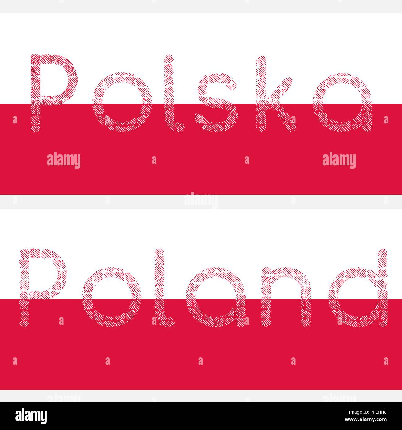Polish national colors Stock Vector Images - Alamy